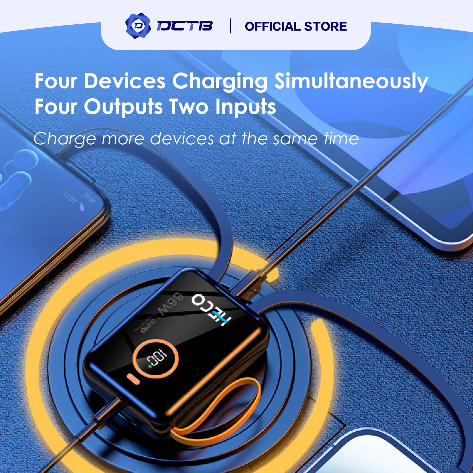 Heco 66W Fast Charge Powerbank 10000mah